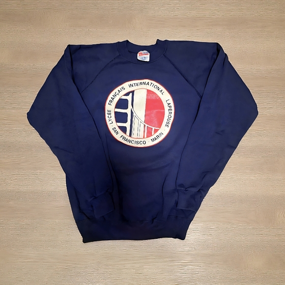 Hanes | Sweaters | Vintage 8s San Francisco French American School Sf ...